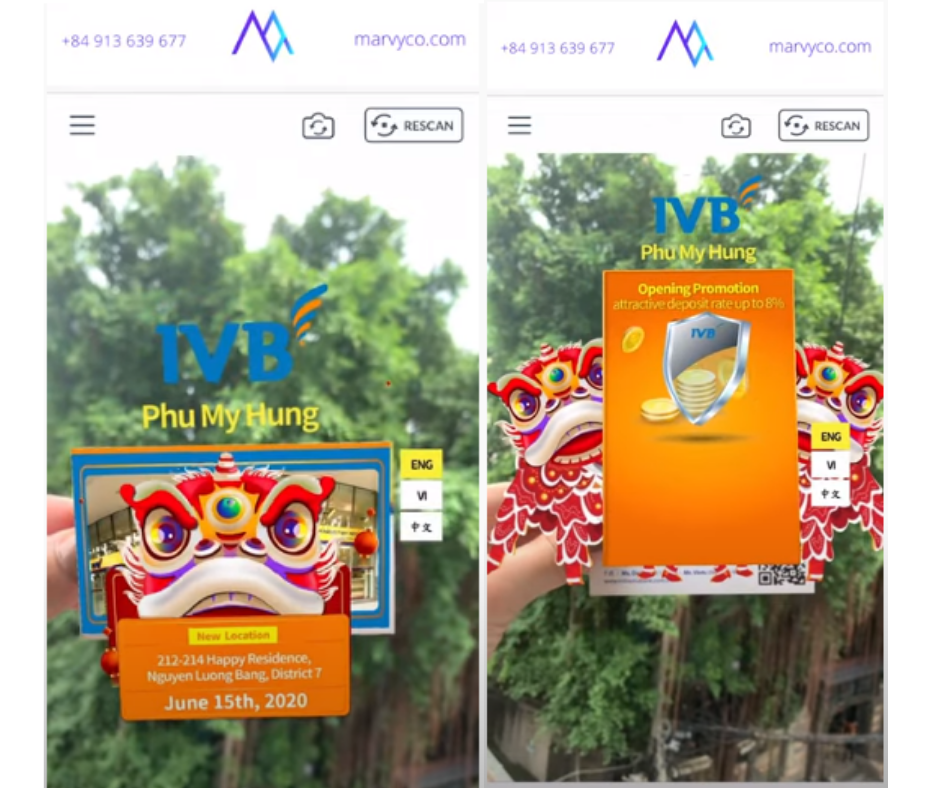 Marvy Co. | AR BUSINESS CARD: IVB - Indovina Bank